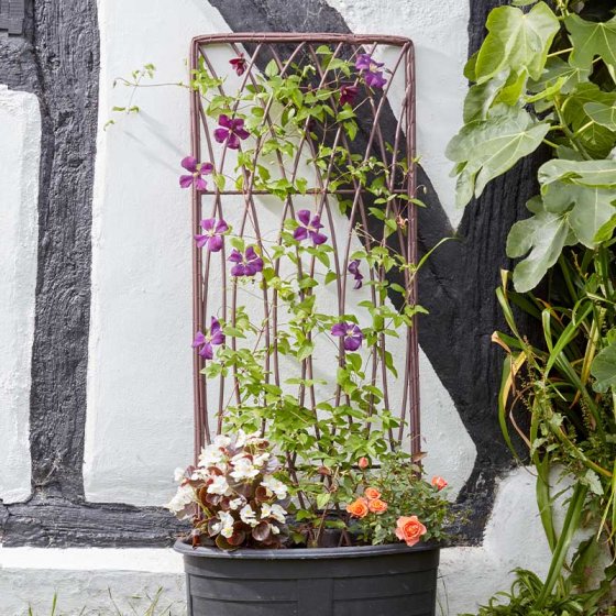 Rot-Proof Faux Willow Trellis Rectangular 1.2m x 0.45m - Nat – Abbey ...